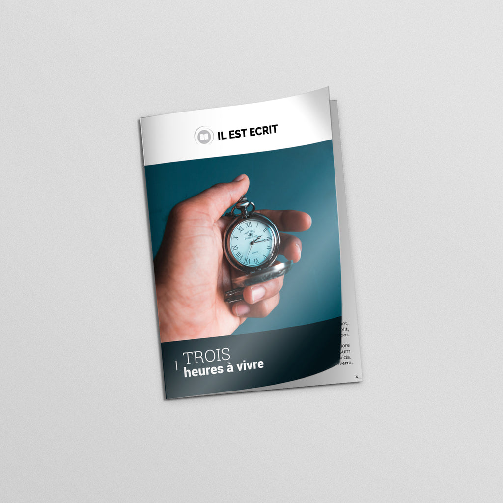 Trois heures à vivre - Livrets - Boutique Il Est Écrit